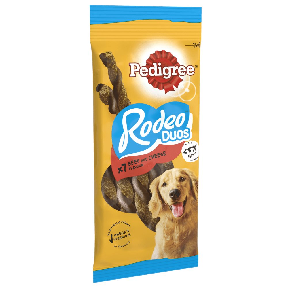 Pedigree Rodeo Duos Beef & Cheese Sticks Dog Treat - 10 Pack